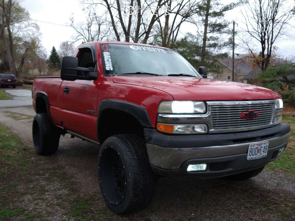 1999 Chevrolet Silverado 1500 with 22x12 -51 Vision Rocker and 31/12 ...