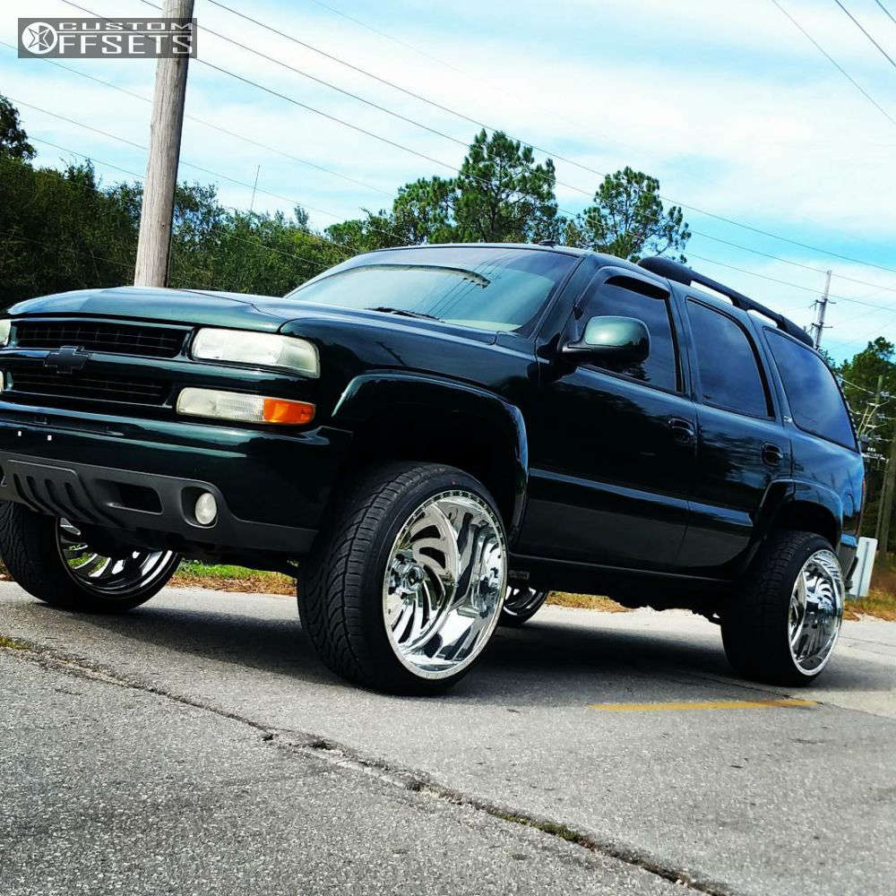 2003 Chevrolet Tahoe with 24x14 -76 Fuel Ff28 and 305/35R24 Ohtsu ...