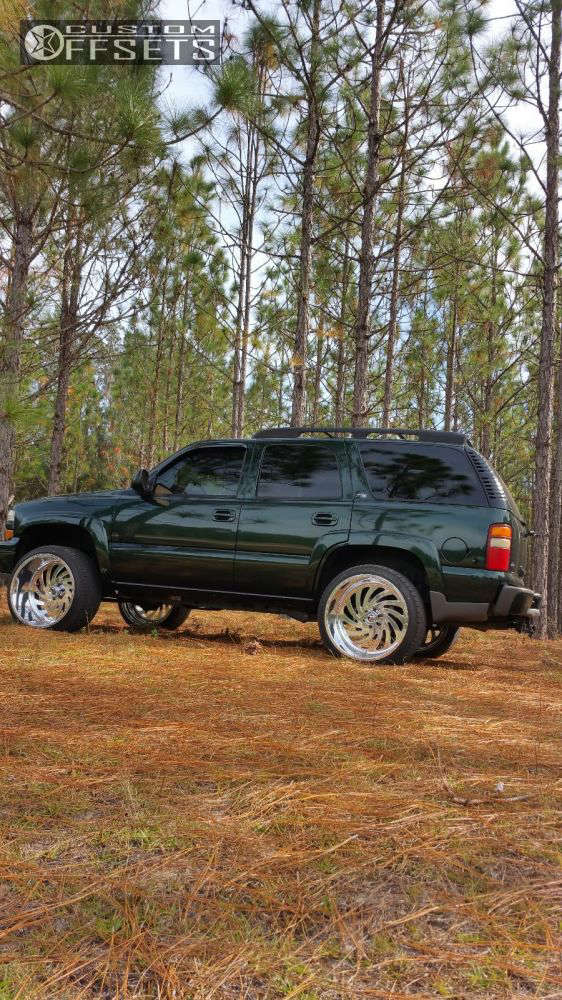 2003 Chevrolet Tahoe with 24x14 -76 Fuel Ff28 and 305/35R24 Ohtsu ...