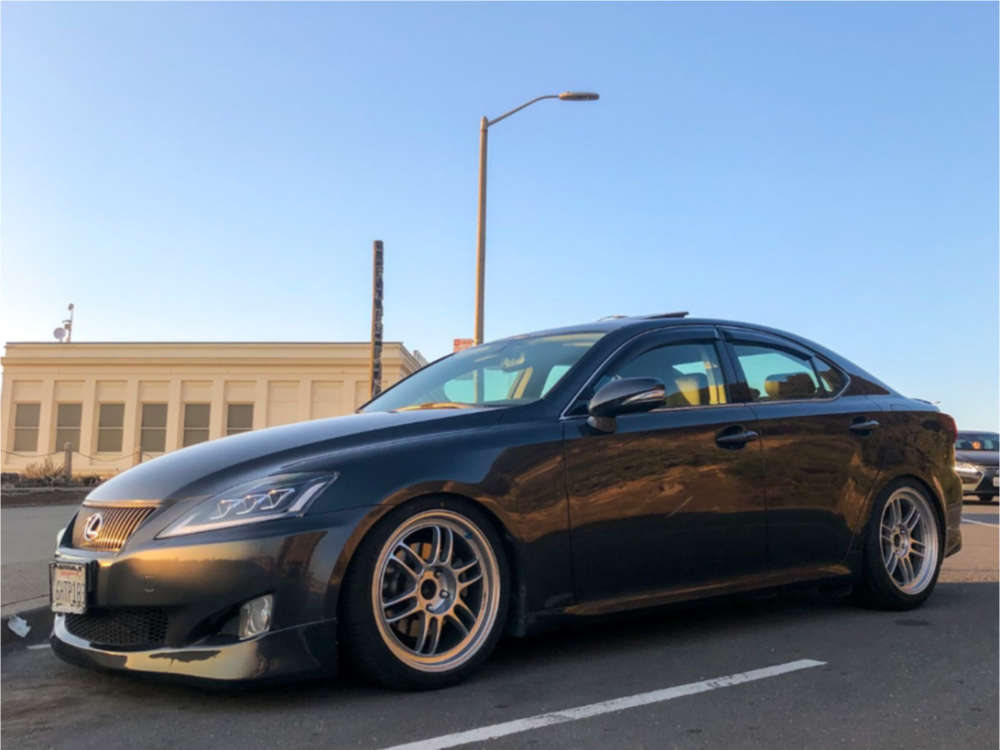 2009 Lexus IS250 with 18x8.5 40 Enkei Rpf1 and 225/40R18 Toyo Tires ...