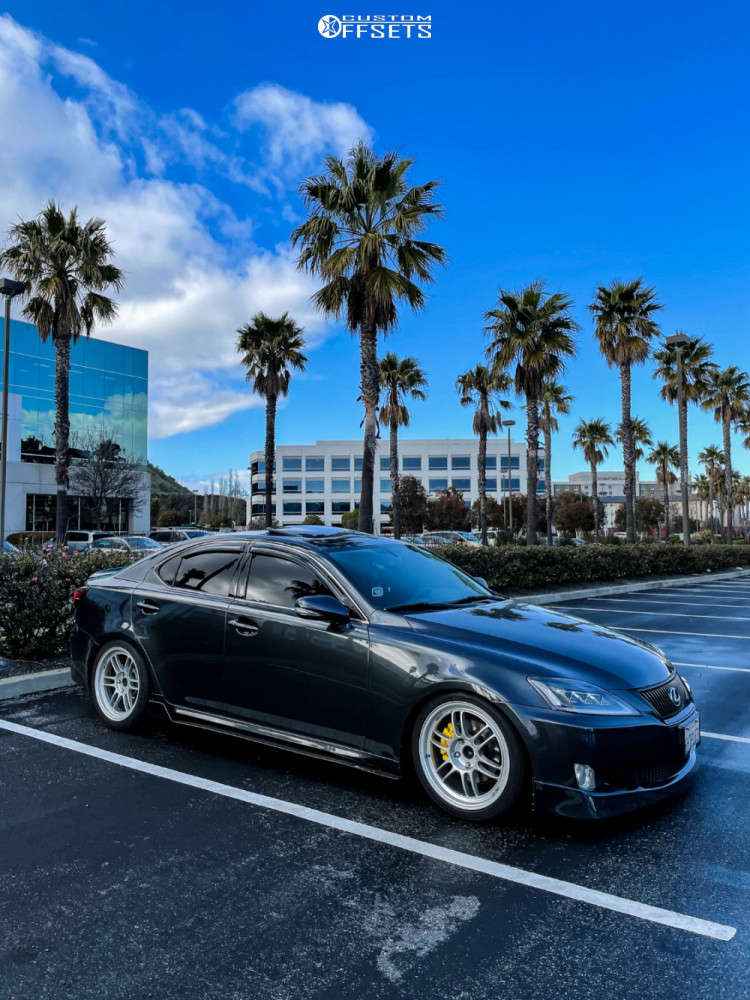 2009 Lexus IS250 with 18x8.5 40 Enkei Rpf1 and 225/40R18 Toyo Tires ...