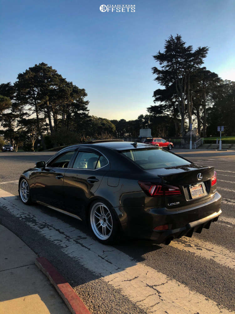 2009 Lexus IS250 with 18x8.5 40 Enkei Rpf1 and 225/40R18 Toyo Tires ...