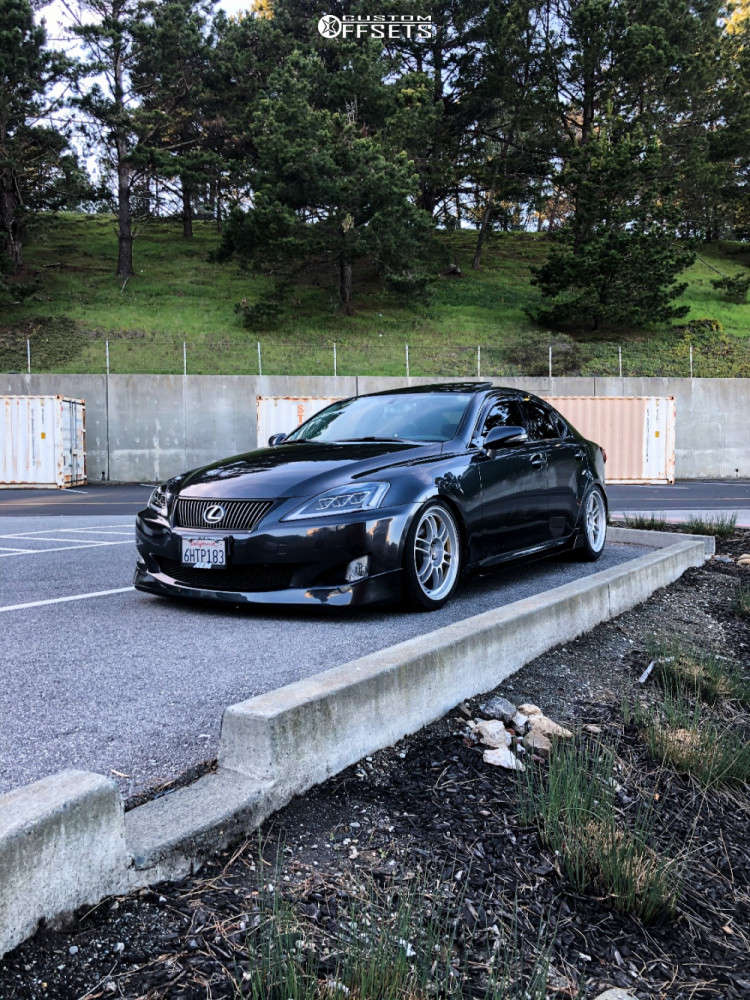2009 Lexus IS250 with 18x8.5 40 Enkei Rpf1 and 225/40R18 Toyo Tires ...