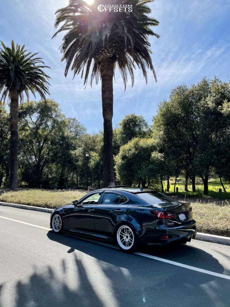 2009 Lexus IS250 with 18x8.5 40 Enkei Rpf1 and 225/40R18 Toyo Tires ...