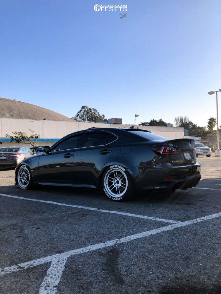 2009 Lexus IS250 with 18x8.5 40 Enkei Rpf1 and 225/40R18 Toyo Tires ...