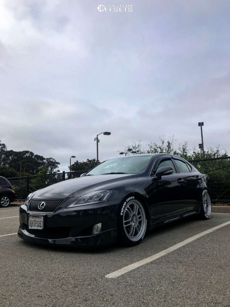 2009 Lexus IS250 with 18x8.5 40 Enkei Rpf1 and 225/40R18 Toyo Tires ...