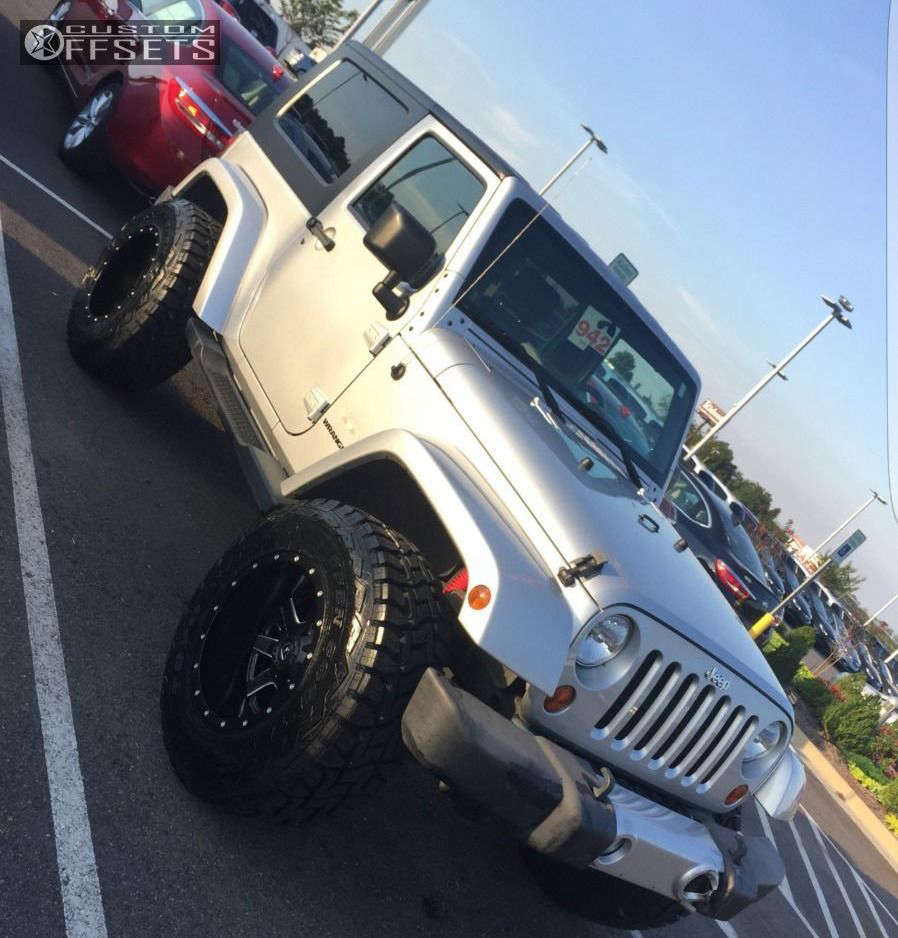 2010 Jeep Wrangler with 18x12 -44 Fuel 538 and 35/12.5R18 Toyo Tires ...