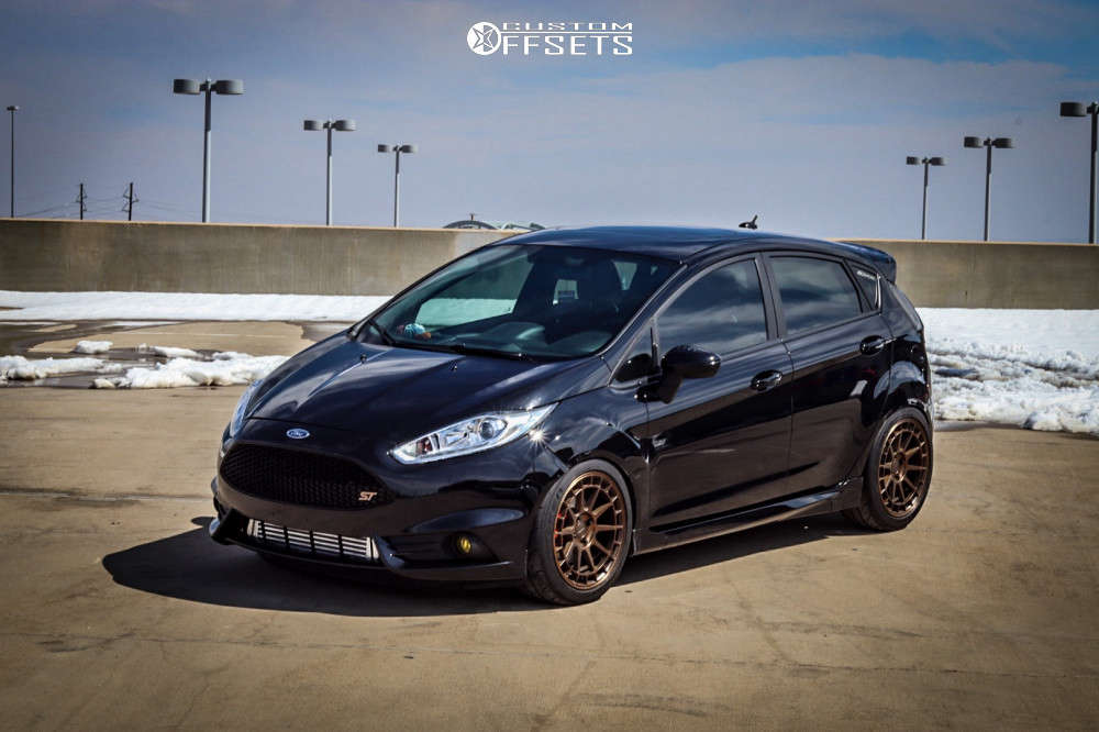 2016 Ford Fiesta with 17x8 40 Rota Recce and 215/45R17 Falken RT 660 ...