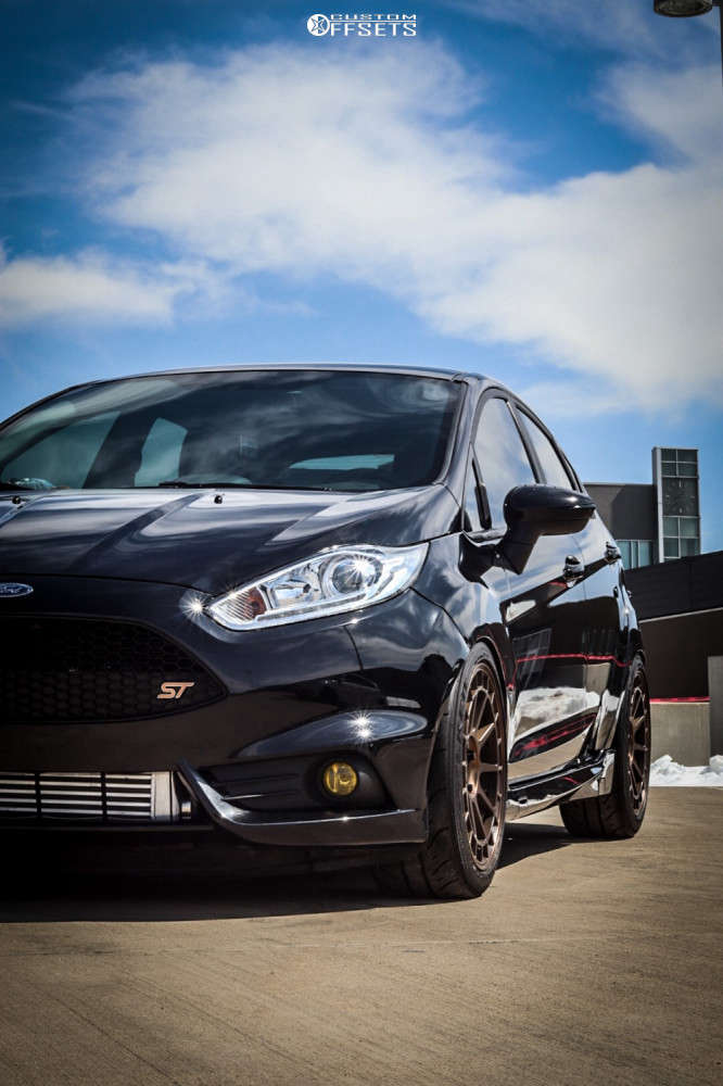 2016 Ford Fiesta with 17x8 40 Rota Recce and 215/45R17 Falken RT 660 ...