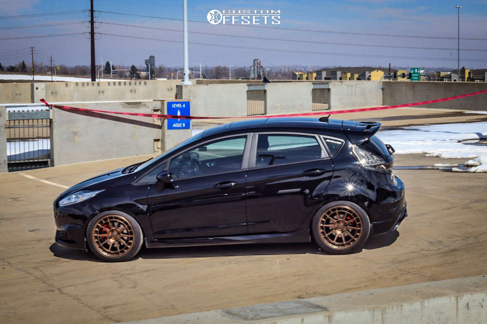 2016 Ford Fiesta with 17x8 40 Rota Recce and 215/45R17 Falken RT 660 ...
