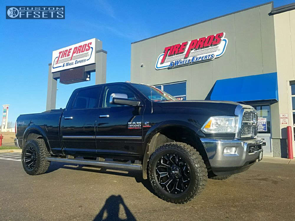 2013 Ram 3500 with 20x10 -18 Fuel Assault and 35/12.5R20 Cooper ...