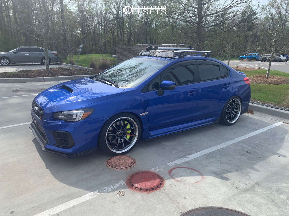 2020 Subaru WRX STI with 19x9.5 38 Work Emotion Zr10 and 255/35R19 ...