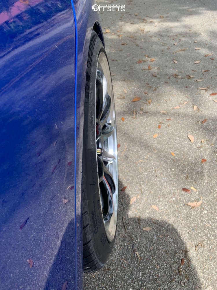 2020 Subaru WRX STI with 19x9.5 38 Work Emotion Zr10 and 255/35R19 ...