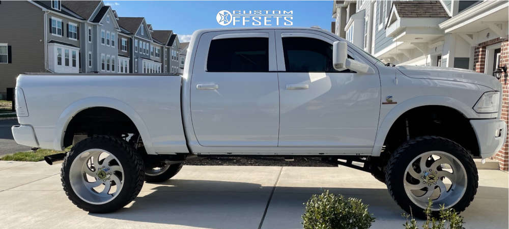 2018 Ram 2500 with 24x14 -76 Xtreme Force Xf1 and 37/13.5R24 AMP Mud ...