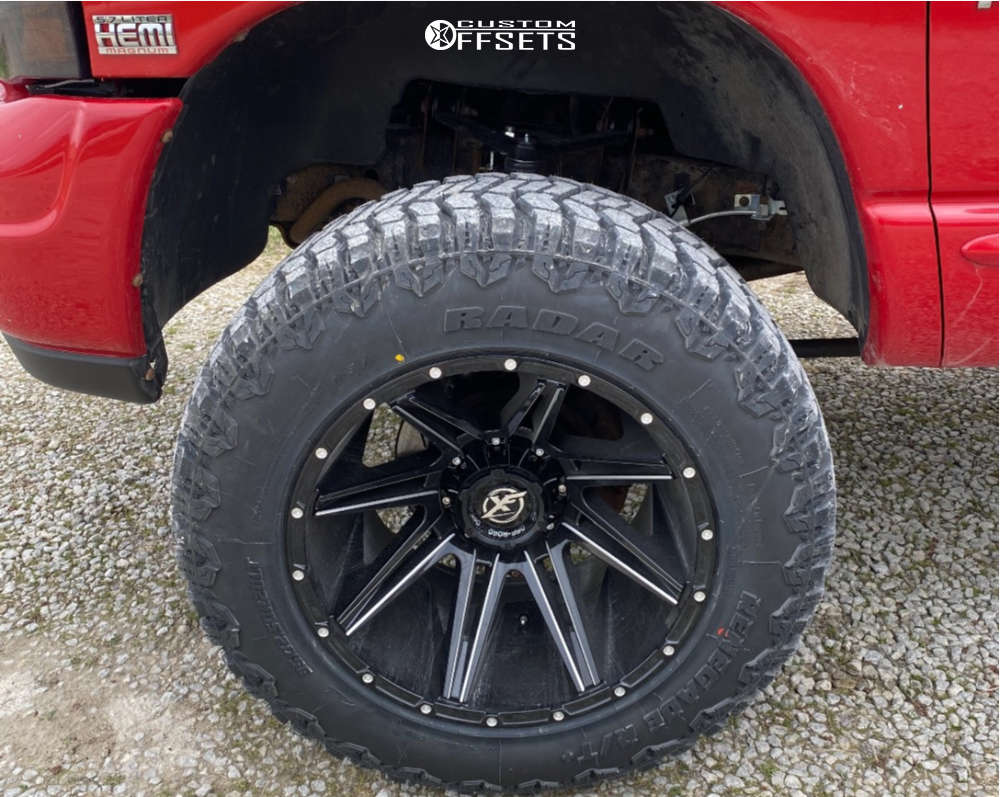 2004 Dodge Ram 1500 with 20x12 -44 XF Offroad Xf-220 and 35/12.5R20 ...