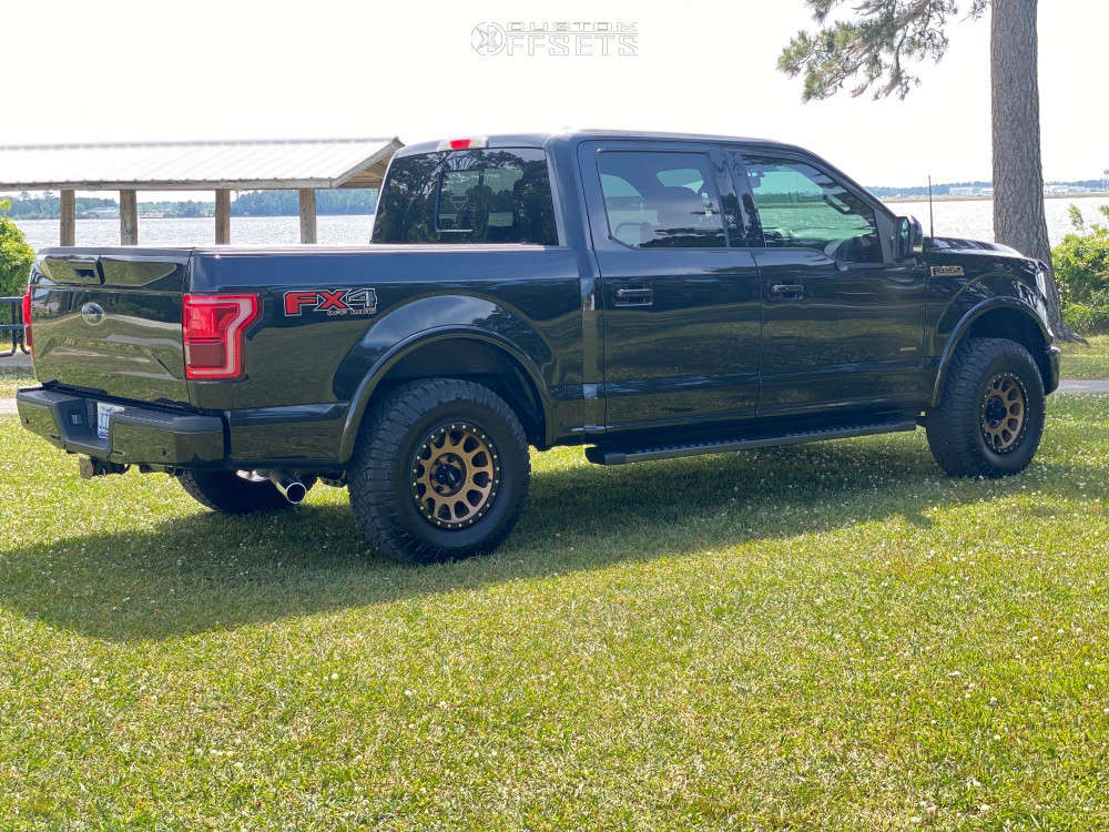 2015 Ford F-150 with 17x8.5 0 Method MR305 and 285/70R17 Nitto Ridge ...
