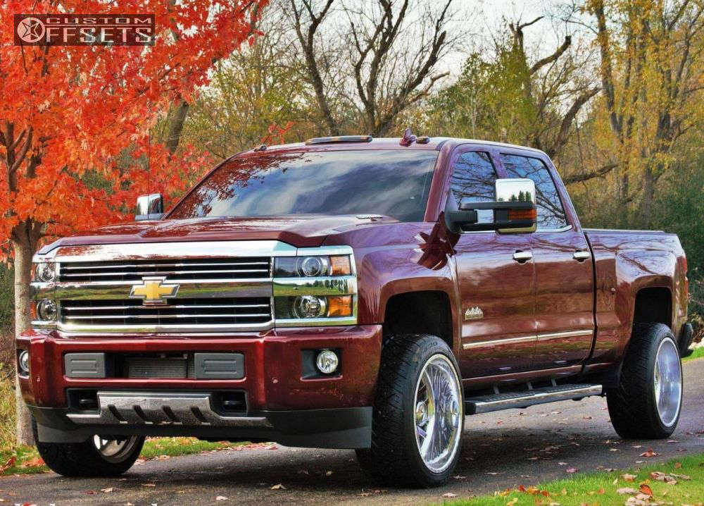 2016 Chevrolet Silverado 2500 HD with 22x12 -40 American Force Fallout Fp and 305/40R22 Nitto ...