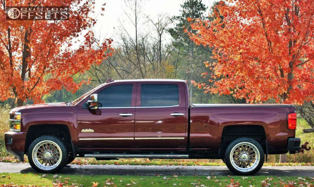 2016 Chevrolet Silverado 2500 HD with 22x12 -40 American Force Fallout Fp and 305/40R22 Nitto ...