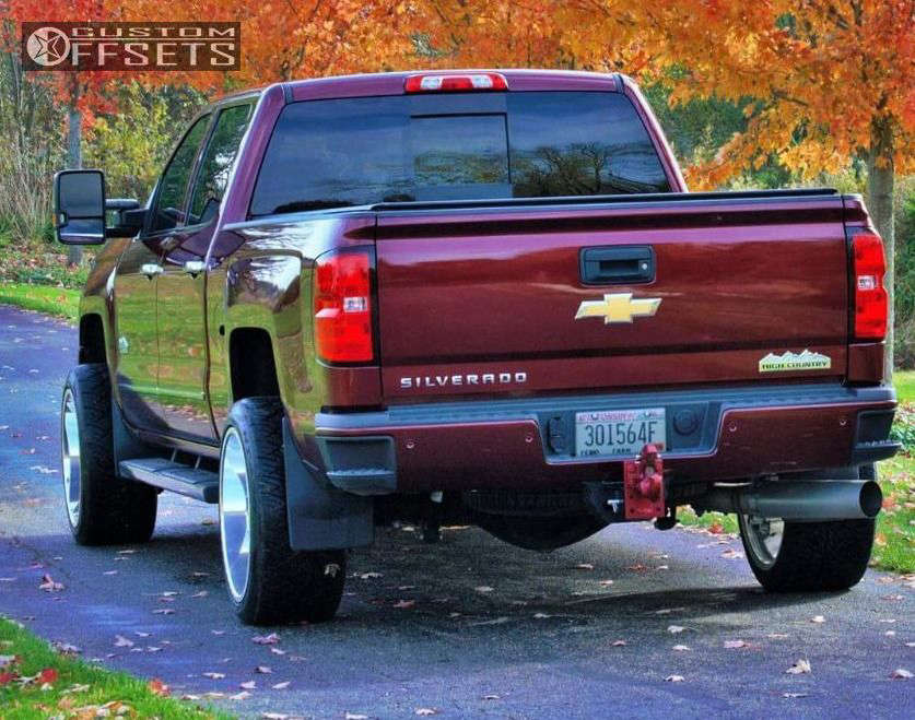 2016 Chevrolet Silverado 2500 HD with 22x12 -40 American Force Fallout Fp and 305/40R22 Nitto ...