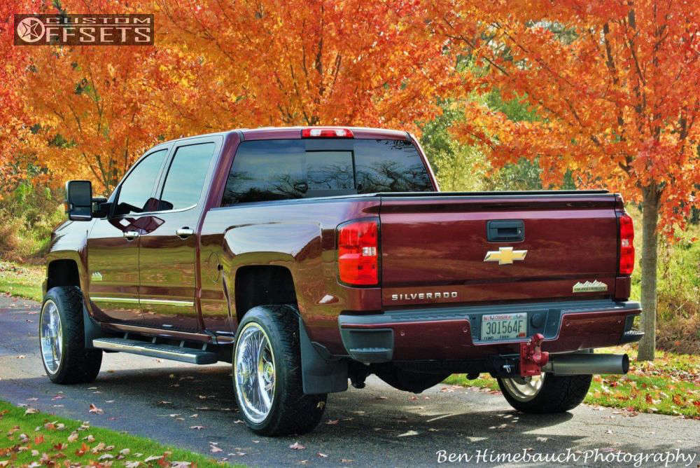 2016 Chevrolet Silverado 2500 HD with 22x12 -40 American Force Fallout Fp and 305/40R22 Nitto ...