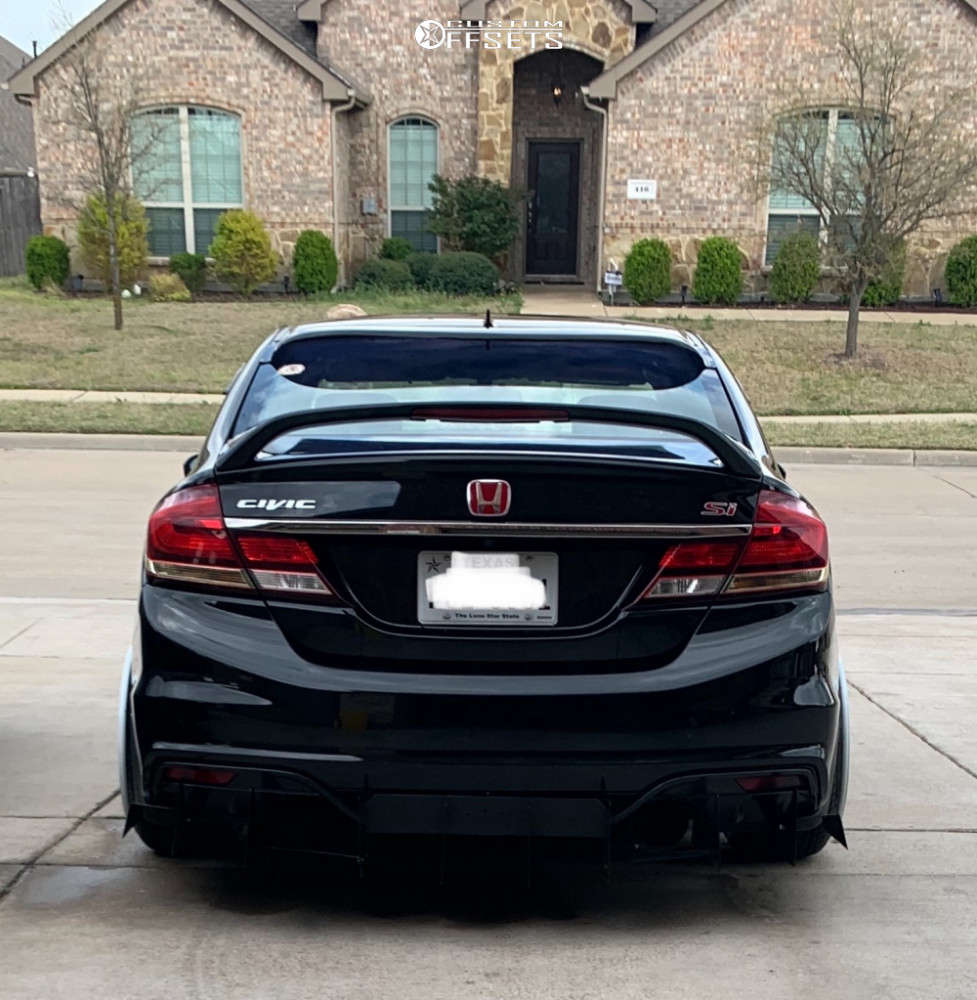 2014 Honda Civic with 17x9 22 Cosmis Racing S5r and 215/40R17 Zenna ...