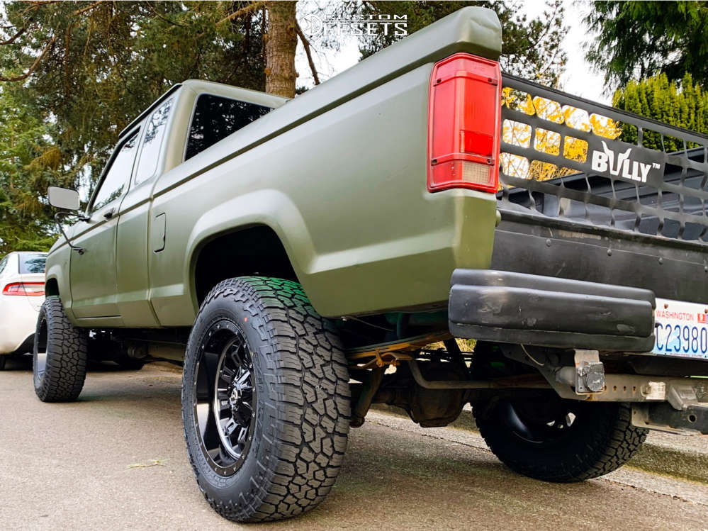 1988 Ford Ranger with 18x9 0 Fuel Crush and 31/10.5R18 Falken WildPeak ...