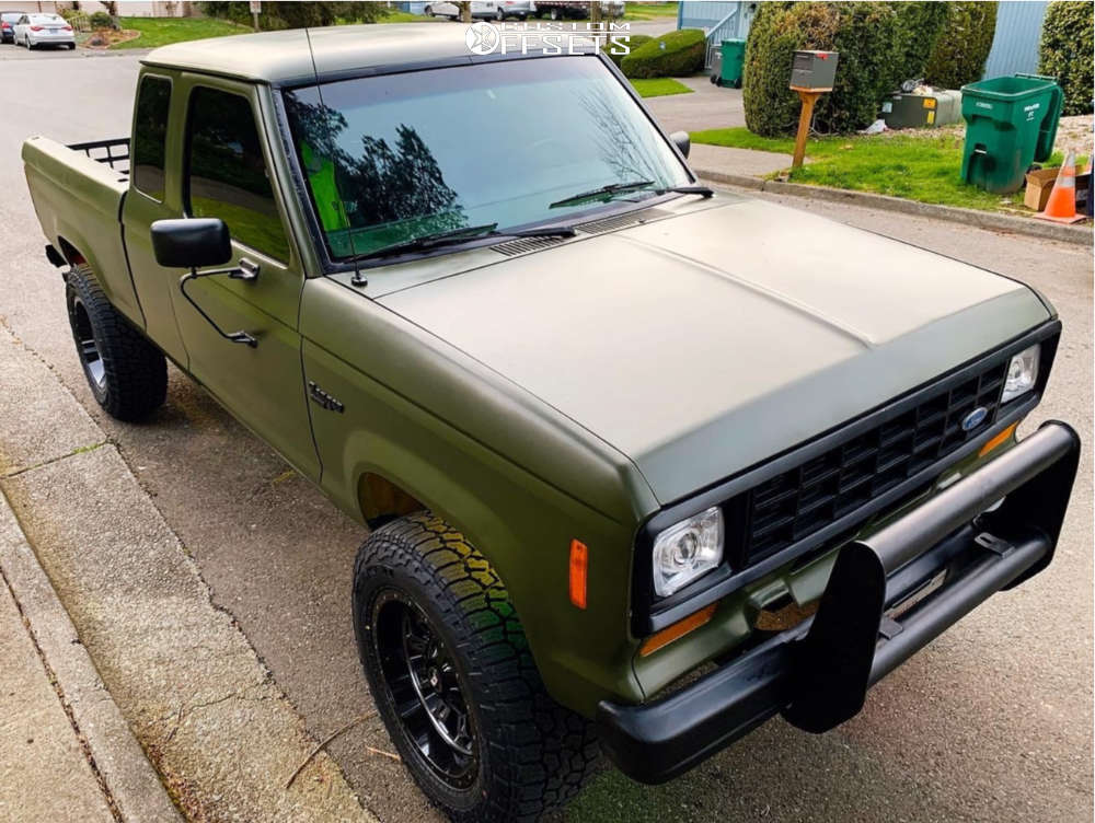 1988 Ford Ranger with 18x9 0 Fuel Crush and 31/10.5R18 Falken WildPeak ...