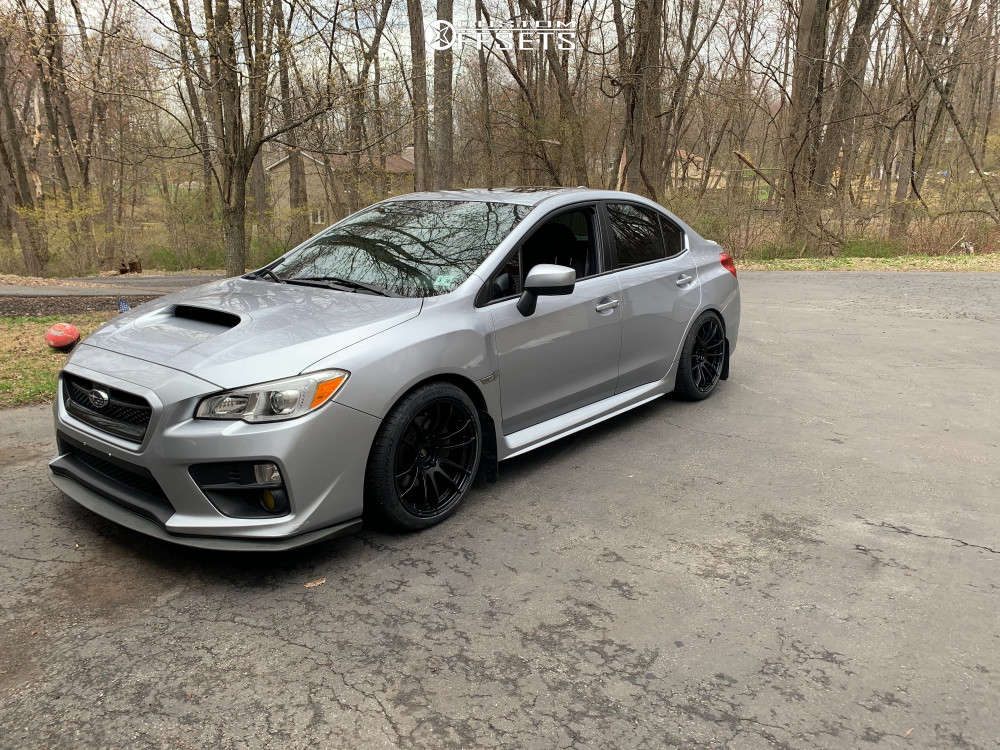 2015 Subaru WRX with 18x9.5 38 AVID1 AV20 and 255/35R18 Continental ...