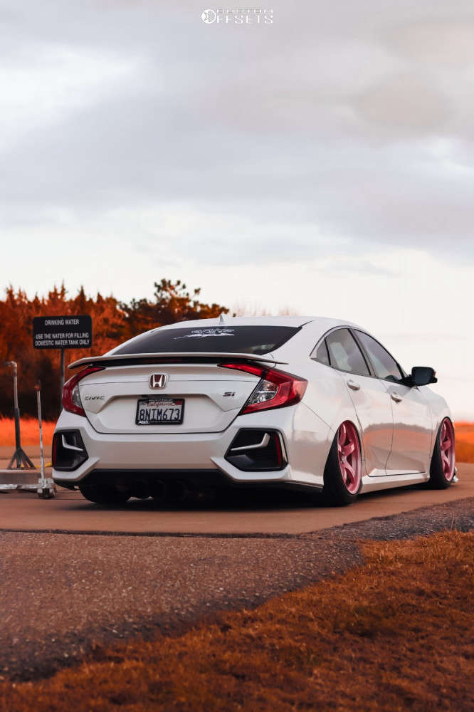 2020 Honda Civic with 18x9.5 38 Rays Engineering 57cr and 245/40R18 ...