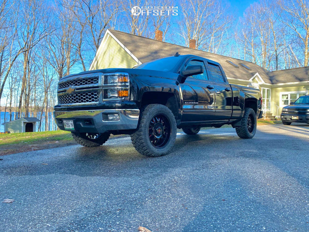 2015 Chevrolet Silverado 1500 with 20x9 18 Mayhem Tripwire and 33/12 ...