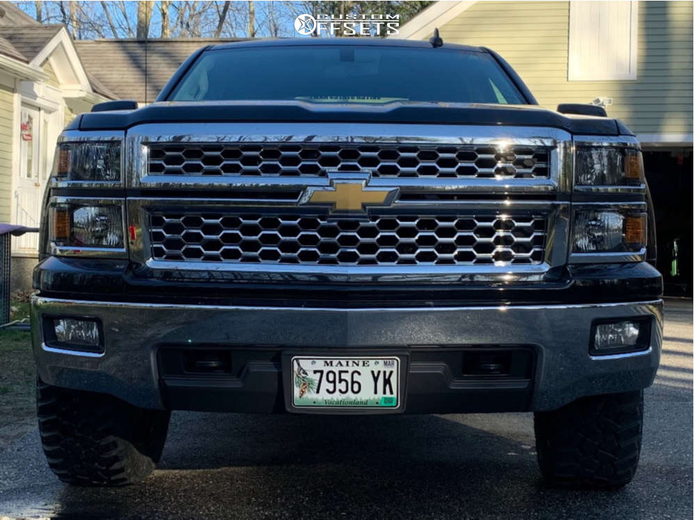 2015 Chevrolet Silverado 1500 with 20x9 18 Mayhem Tripwire and 33/12.5R20 Fury Offroad Country ...