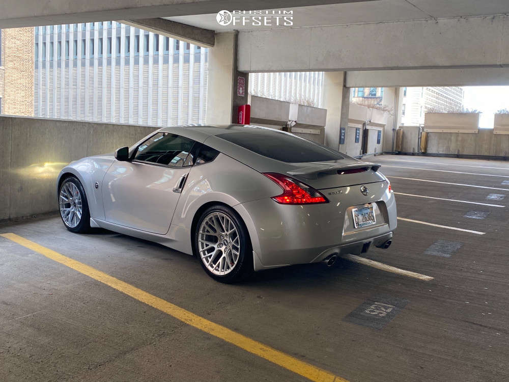 2012 Nissan 370Z with 19x9.5 45 ESR Rf11 and 245/40R19 Firestone Indy ...