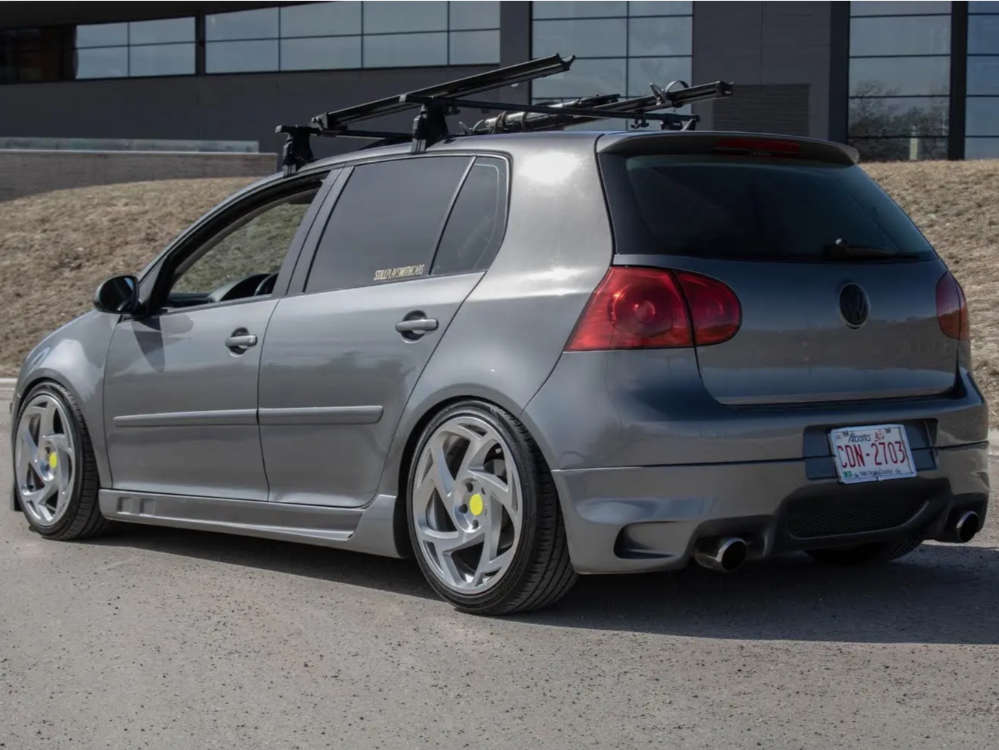 2007 Volkswagen Rabbit with 18x8.5 40 Radi8 R8s5 and 225/40R18 Ironman ...