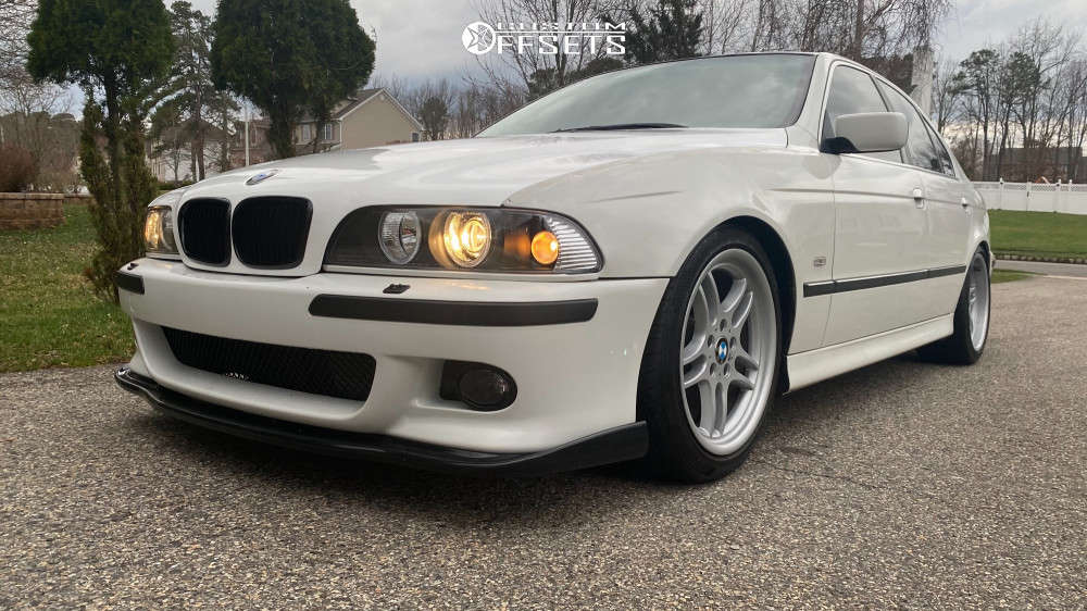 1997 BMW 528i with 18x9 22 OEM Wheels Style 37 and 275/40R18 Pirelli ...