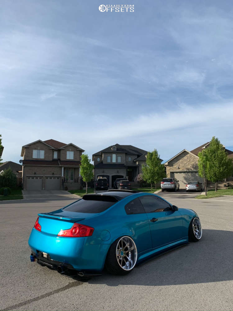 2006 INFINITI G35 with 19x11 -25 Weds Lxz and 235/35R19 Nexen Nfera Su1 ...