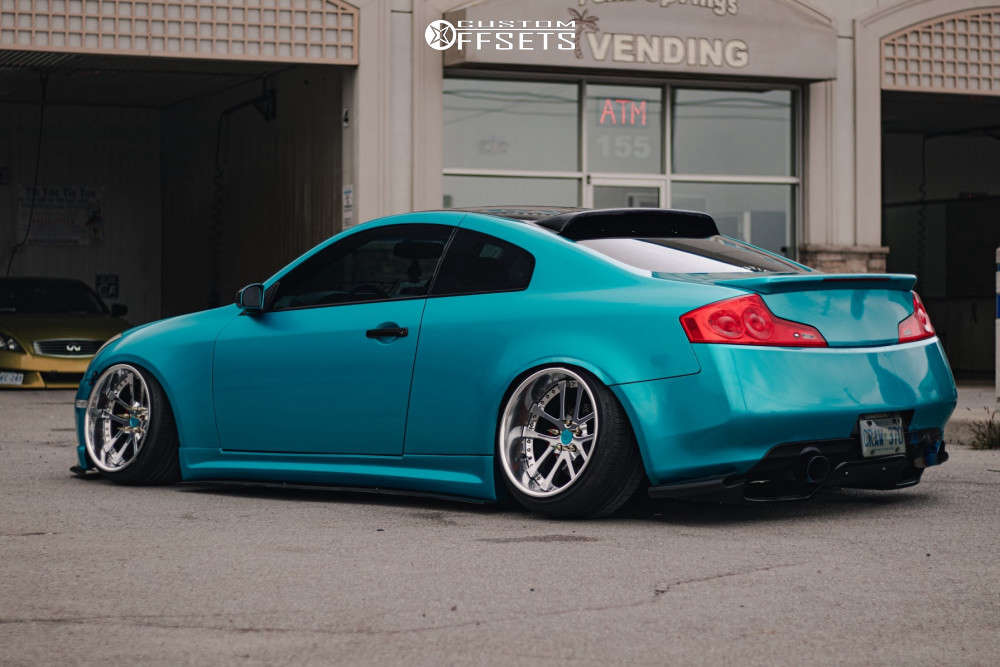 2006 INFINITI G35 with 19x11 -25 Weds Lxz and 235/35R19 Nexen Nfera Su1 ...