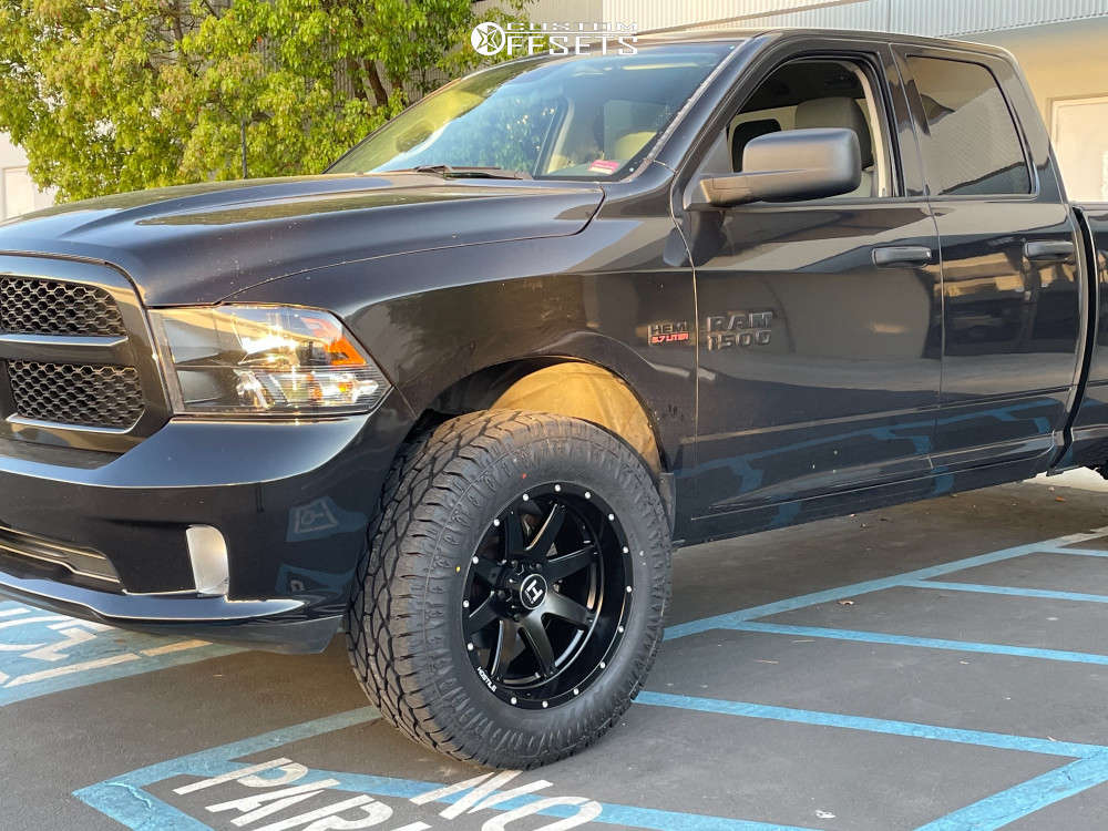 2017 Ram 1500 with 20x10 -19 Hostile Alpha and 35/12.5R20 Atturo Trail ...