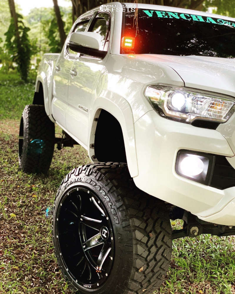 2016 Toyota Tacoma with 22x14 -76 Hostile Forged Tomahawk HF07 and 35/ ...