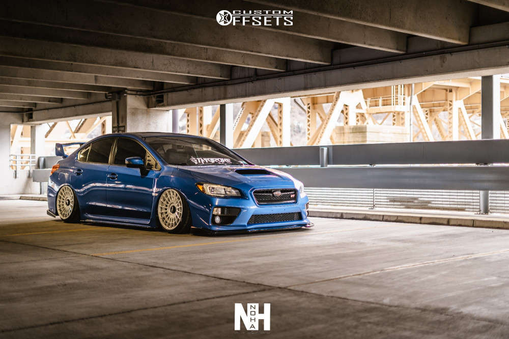 2015 Subaru WRX STI with 18x9.5 10 Rotiform Las-r and 205/40R18 Federal ...