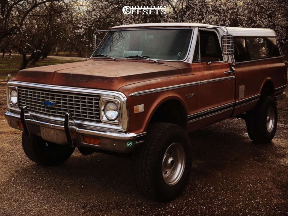 1971 Chevrolet K20 Pickup with 16x9.5 0 Weld Racing Typhoon and 285 ...