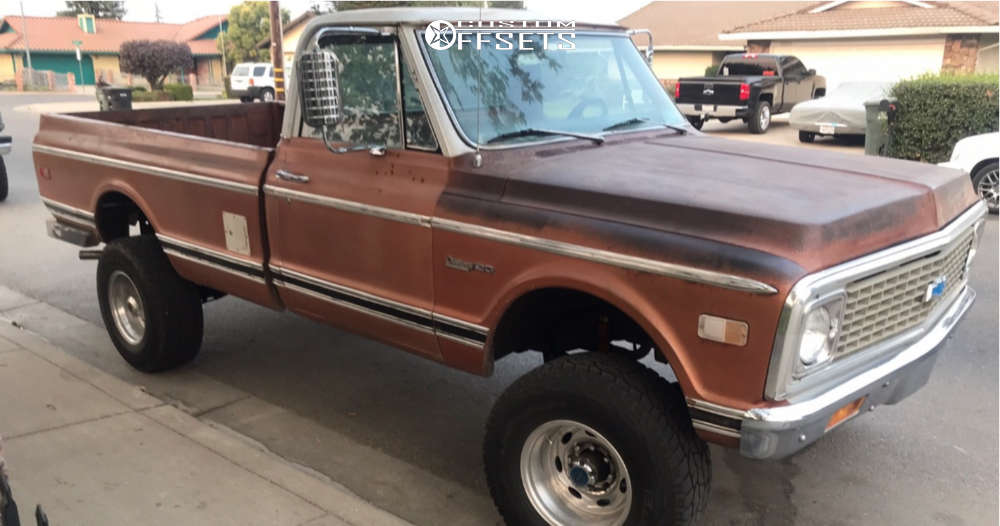 1971 Chevrolet K20 Pickup with 16x9.5 0 Weld Racing Typhoon and 285 ...