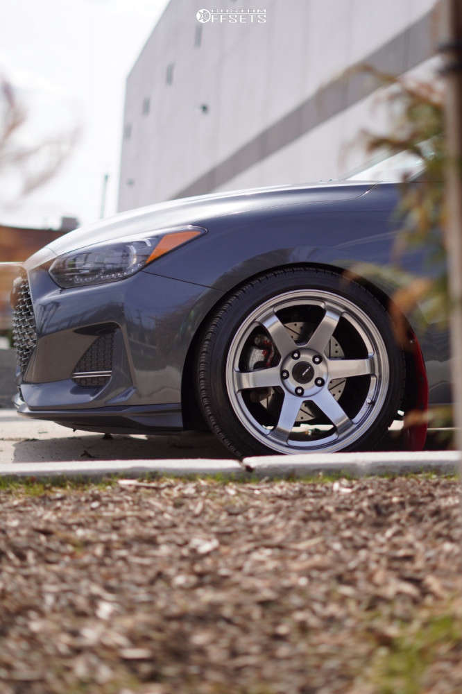 2019 Hyundai Veloster with 18x9.5 24 AVID1 AV6 and 225/40R18 Pirelli P ...