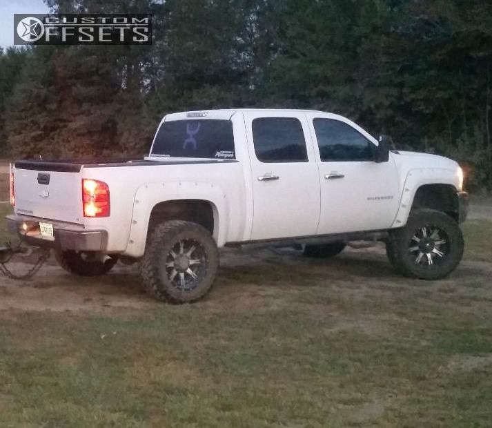 2013 Chevrolet Silverado 1500 with 20x10 -24 Fuel Nutz and 35/12.5R20 ...