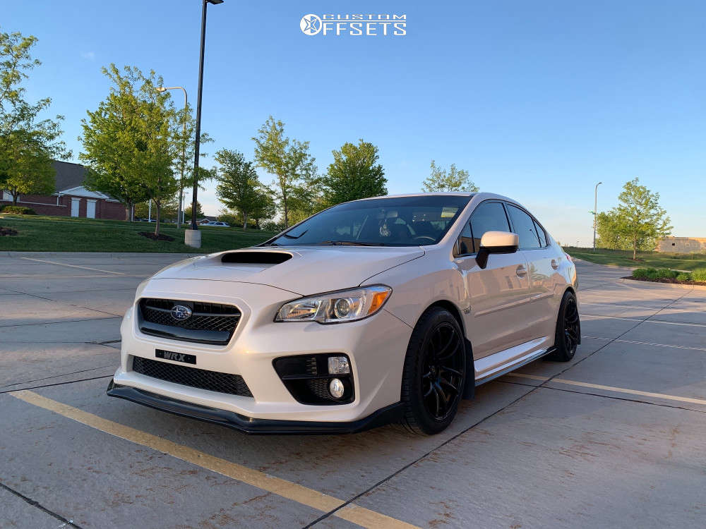 2015 Subaru WRX with 18x9.5 35 Vors TR4 and 255/40R18 Continental ...