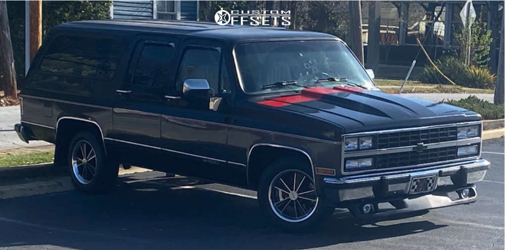 1991 Chevrolet R1500 Suburban with 17x8 0 Vision Dazzler and 27/8.5R17 ...