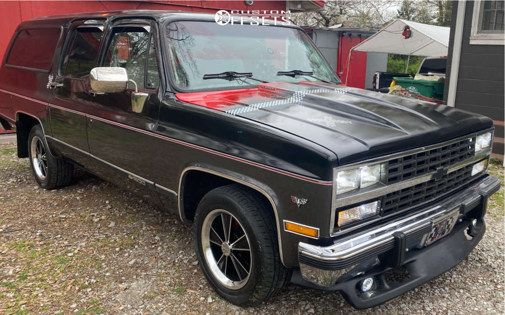 1991 Chevrolet R1500 Suburban with 17x8 0 Vision Dazzler and 27/8.5R17 ...