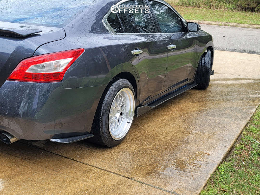 2010 Nissan Maxima with 18x10.5 22 ESR Sr01 and 275/35R18 Toyo Tires ...