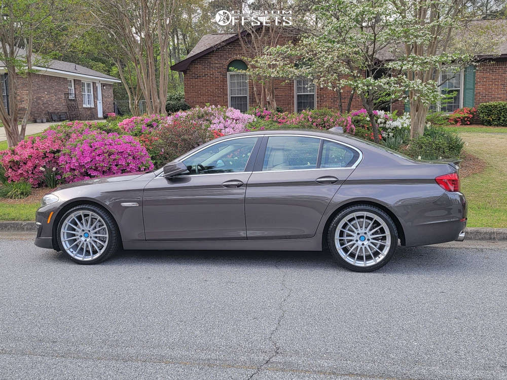 2013 BMW 535i with 20x9 32 Beyern Aviatic and 265/30R20 Falken Azenis ...