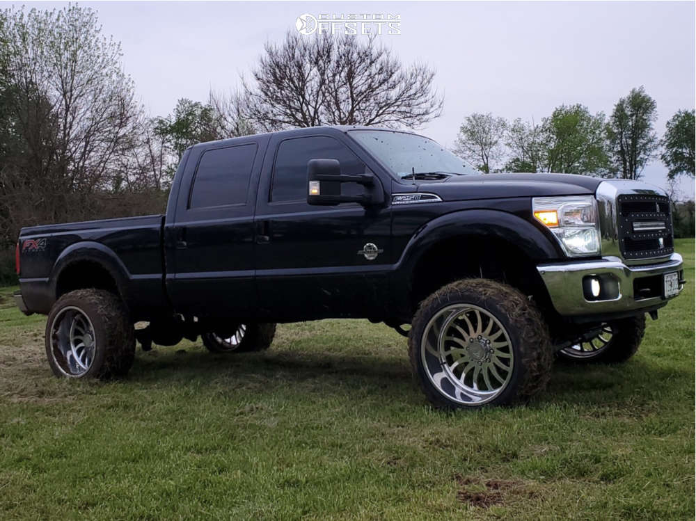 2015 Ford F-250 Super Duty with 24x14 -76 Stealth Forged Creedmore and ...
