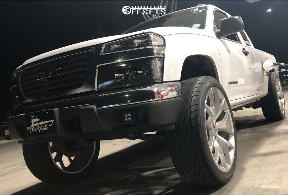 2005 GMC Canyon with 24x10 30 Eclipse Replica 288 and 33/11.5R24 Toyo ...